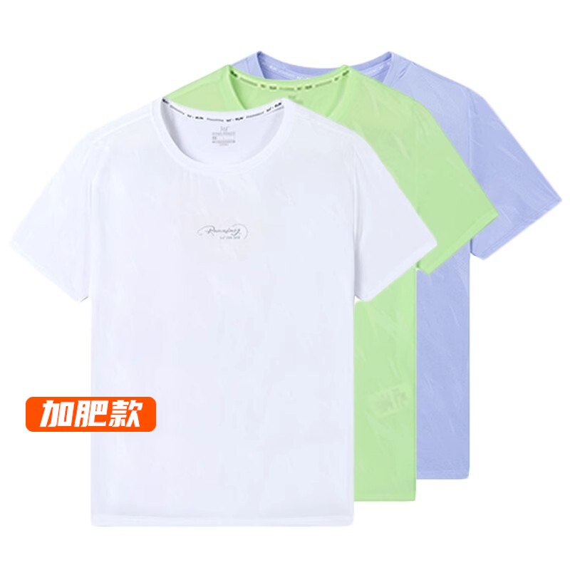 361度正品女装2025夏季新款宽松加肥运动衫圆领短袖T恤562522181C