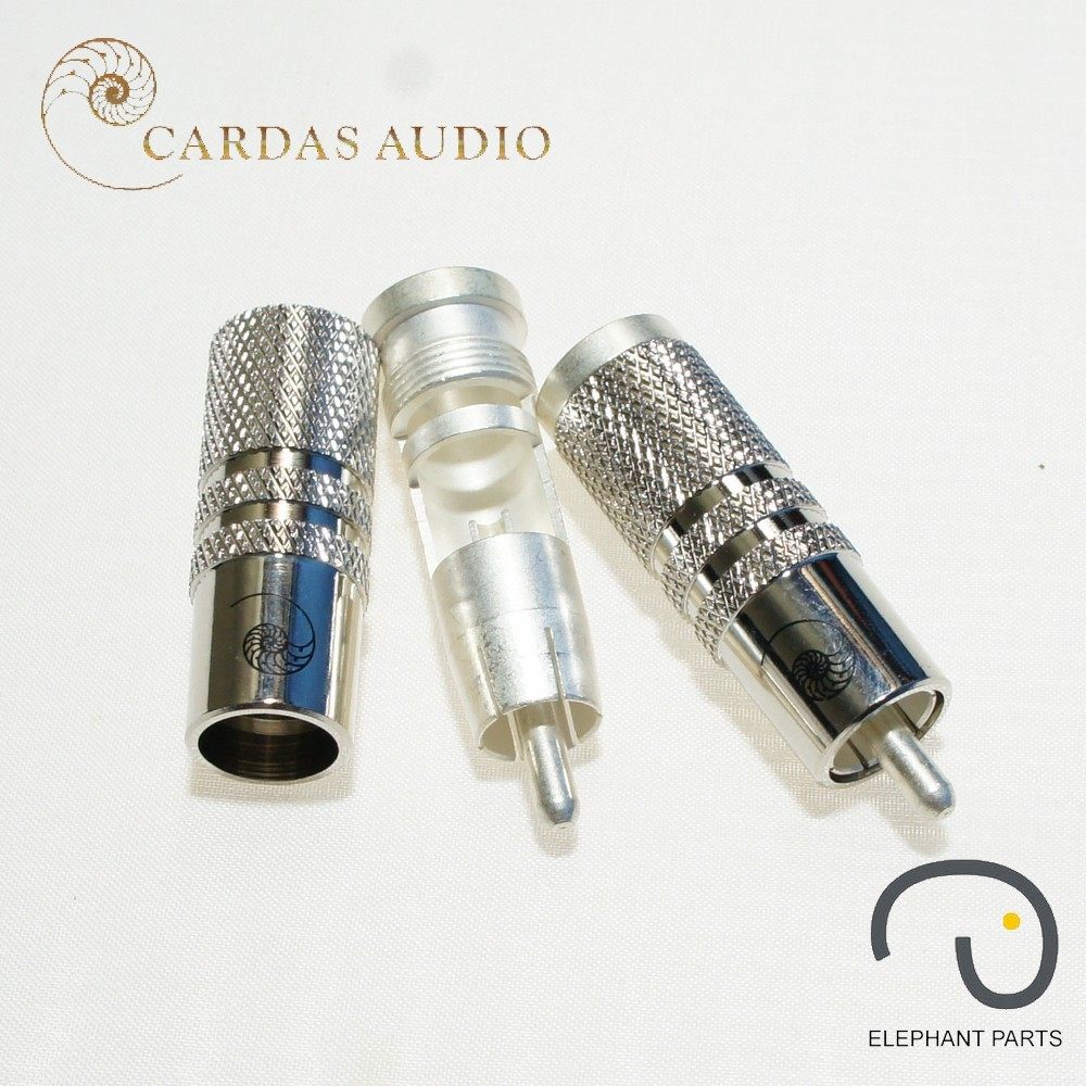 美国原装 CARDAS 卡达斯 SLVR SS 镀银 RCA 信号头 签名版 现货