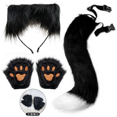 熊掌兽爪猫爪手套半指cosplay