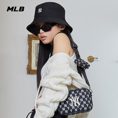 MLB斜挎包古老花满标休闲单肩包