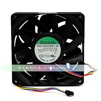 SUNON 建准 PSD12E0PMB1-8A 12V 43.2W 14CM大风量14038 散热风扇