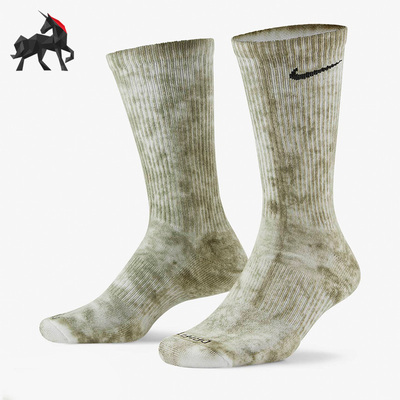 耐克扎染训练男女同款运动中筒袜