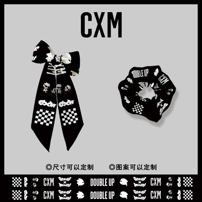 饭圈周边SEVENTEEN小分队cxm演唱会订制发带腕带应援丝带飘带丝巾