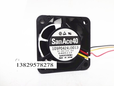 三洋 4028 24V 0.18A 4cm 变频器 工控机散热风扇 109P0424J3013