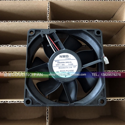 全新NMB 08025SA-24Q-AL 24V 0.20A 8cm 8025 3线变频器散热风扇
