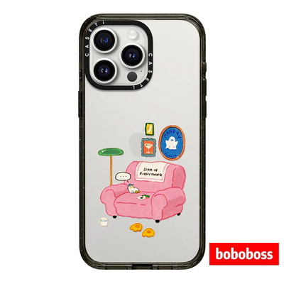 cassti源厂！SSEBONG鸭鸭系列 粉色沙发鸭 magsafe兼容 适用于iPhone17/16/15/14/Pro/Max防摔透明磁吸手机壳
