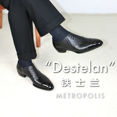 一脚蹬懒人鞋复古真皮