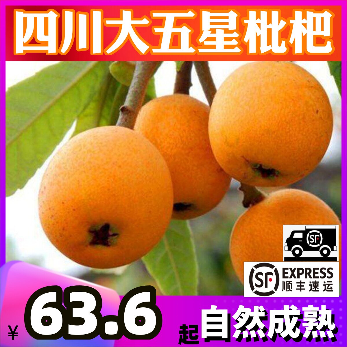 顺丰四川大五星枇杷果新鲜美味多汁香甜琵琶孕妇水果自然熟非米易