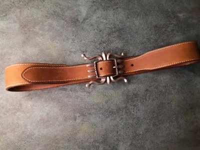 01男百搭牛皮纯铜镀银走边