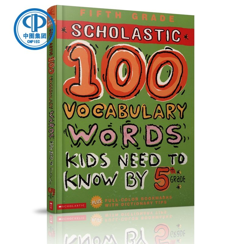 英文原版 100 Words Kids Need to Read by Grade 5五年级 100个单词词汇 Scholastic ...