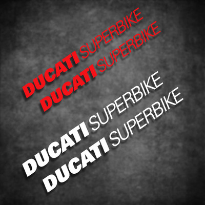 适用车贴 杜卡迪超级跑车 DUCATI反光装饰贴纸车身贴头盔贴防水贴