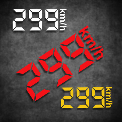 适用车贴299km/h摩托车汽车反光贴纸快时速机车车身装饰防水贴