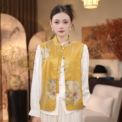 【金彩花卉-马甲】重磅气质时尚新款绣花马甲6080