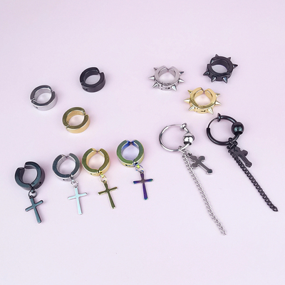 棉花娃娃耳环10cm15cm20cm40cm娃用耳环圆环耳圈玩偶公仔耳夹装饰