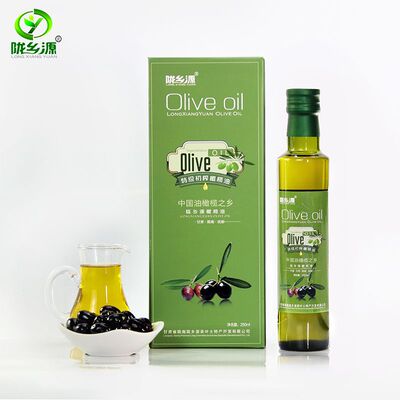 甘肃甘味农产品陇南武都陇乡源特级初榨国产橄榄油食用油250ml