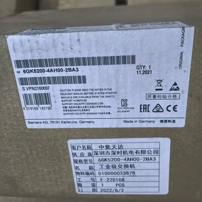 询价购-西门子工业交换机 6GK5200-4AH00-2BA3，德国可维修-