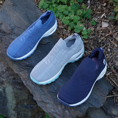 情侣款气垫鞋一脚蹬休闲鞋