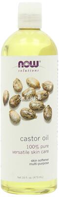 NOW Solutions Castor Oil,  Pure, 16 ounce 蓖麻油