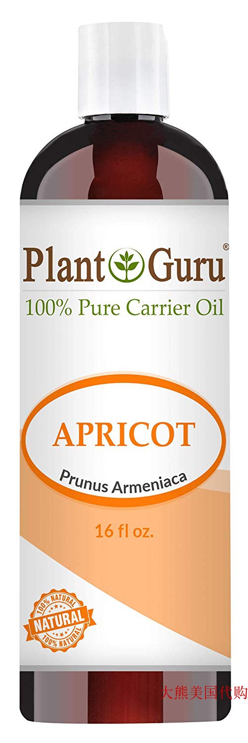 杏仁油 Plant Guru Apricot Kernel Oil 16 oz, Natural Carrier