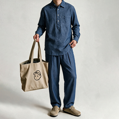 SeasonMark松弛感休闲亚麻套装男