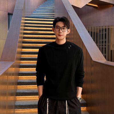 TEAMWANG同款升级版金属简约cleanfit休闲百搭长袖卫衣上衣衣服