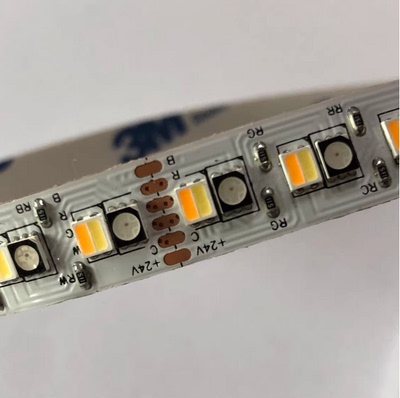 216灯2835RGB+双色温3000k 6000k五合一全彩灯带家居氛围灯条24v