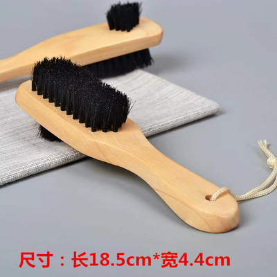 皮鞋刷鞋油刷猪毛刷擦鞋抛光手套