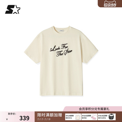 STARTER短袖T恤2026夏季新款刺绣LOGO宽松休闲男女同款短袖上衣