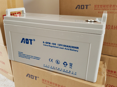 AOT奥特蓄电池6-GFM-100 12v100ah65ah直流屏12v40ah消防主机电池