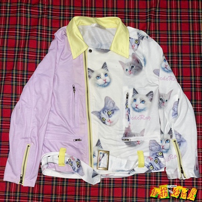 【现货掉落】ACDCRAG日牌中古稀有孤品猫咪外套夹克古早款原宿y2k