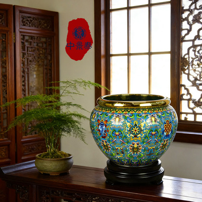 中景泰八宝吉祥画缸国家非遗珍品