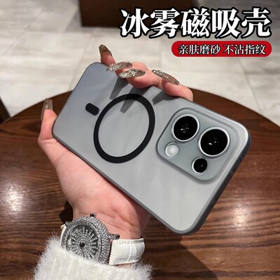 reno13硅胶镜头全包超薄磨砂