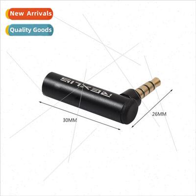 3.5mm male to female 90 degree turn headset microphone audio