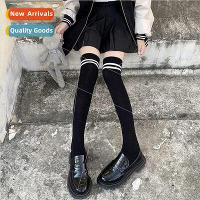 JK calf socks pressure thin legs Japanese Korean cute black