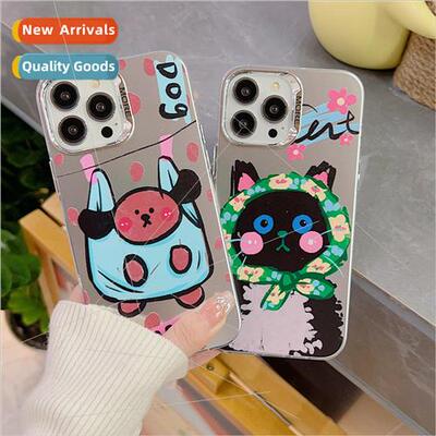 Quirky Flower Turban Cat 适用 iPhone 12/13ProMax Case Apple