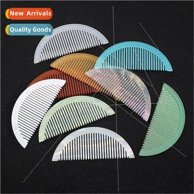 ins simple acrylic acetate small hair comb handmade diy comb