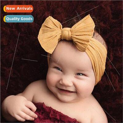 Hot baby wide edge super soft texture twist nylon hair acces