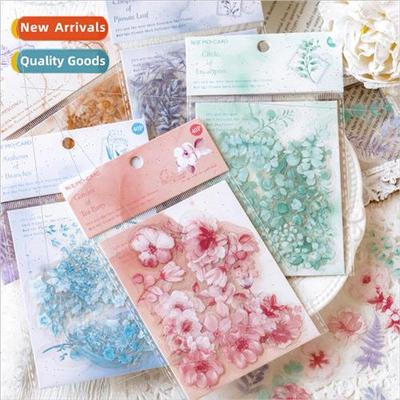 pet sticker packs flow light dense series vintage plants DIY