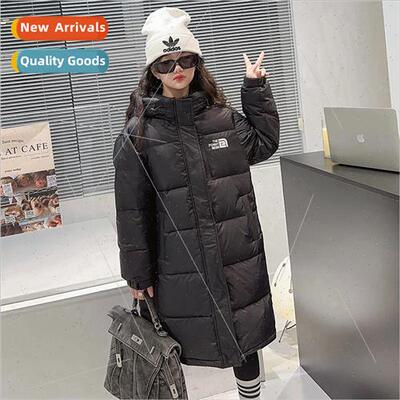 Girls jacket long cotton jacket children winter down cotton