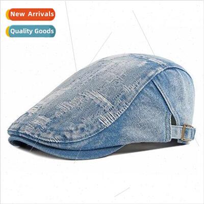 Hat mens spring and summer casual fashion cowboy hole beret