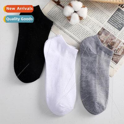 Summer mesh boat socks mens breathable sweat socks low-top s