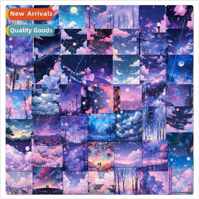 50 Vast Starry ght Stickers New TEMU Healing che Premium Dre