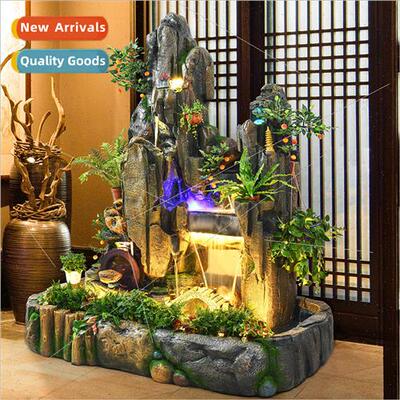 Rockery fountain feng shui wheel large floor ornaments indoo