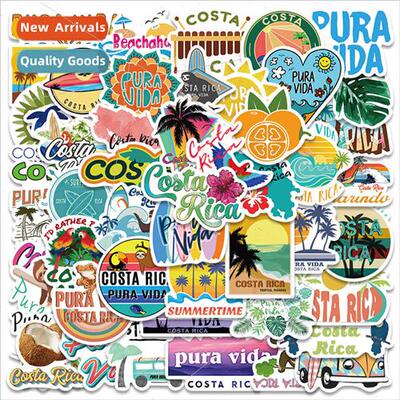 50 Costa Rica Costa Rica Graffiti Stickers ggage Laptop Guit