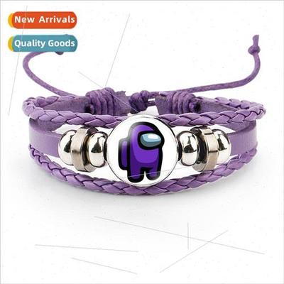 New Game Among Us Cowhide Bracelet among us Colorful Woven H