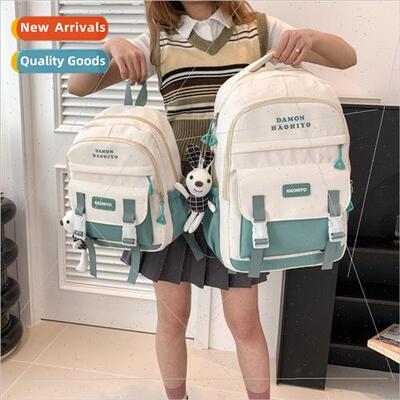 Elementary school students new spine protection schoolbag ju