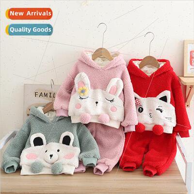 Boys cartoon fall and winter  of the new baby hooded thicken