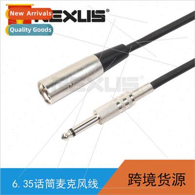 1 Meter 8 3 Meter Zinc Alloy Black XLR 6.35 Male to Ca Male