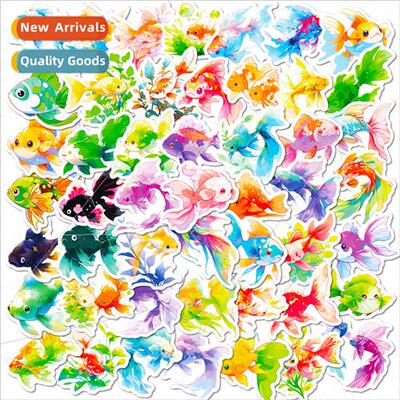 50 colorful small fish stickers new tropical underwater ocea
