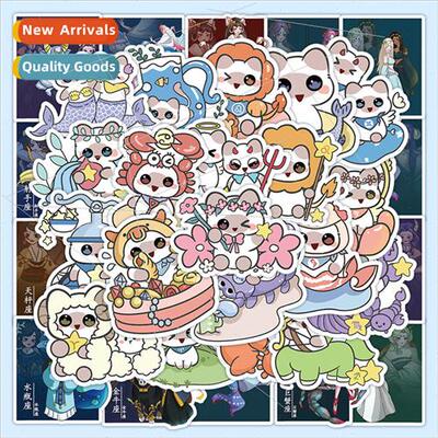 36 cartoon constellation stickers laptop cell phone case ipa